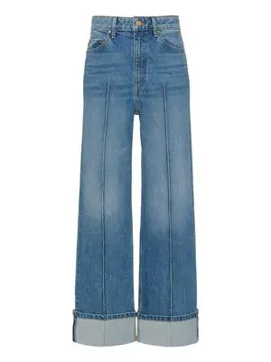 Ulla Johnson The Stretch Genevieve Pintuck Jean - Danube