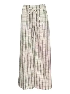 LEE MATHEWS Check Trousers - Neutrals