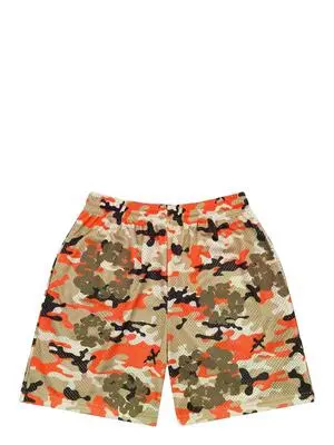 DENIM TEARS Camouflage Wreath Mesh Shorts - Brown
