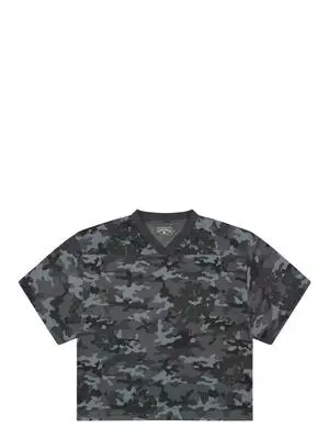DENIM TEARS Camouflage Wreath Mesh T-shirt - Black