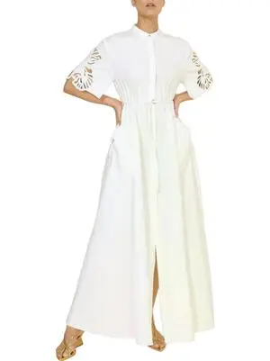 Acler Balwest Appliqué Maxi Dress - White