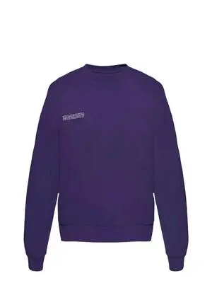 PANGAIA Crew-neck Long-sleeve Sweatshirt - Blue