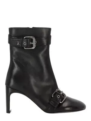 Patrizia Pepe Buckle Strap Boots - Black