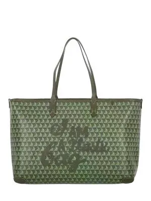 ANYA HINDMARCH Geometric-pattern Tote Bag - Green