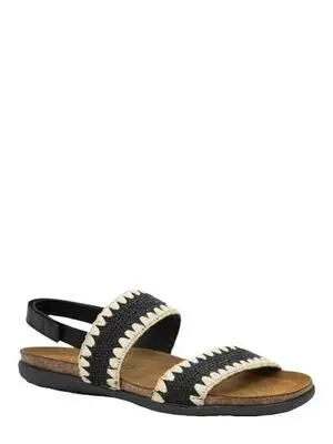 Naot Dylan Slingback Sandal - Black/ivory