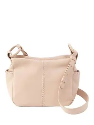 Hobo Sheila Leather Crossbody Bag - Stonewash