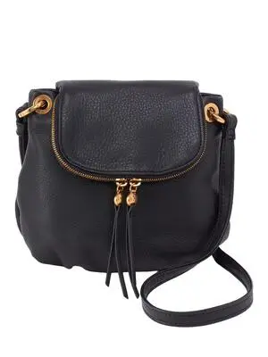Hobo Fern Leather Crossbody Bag - Black