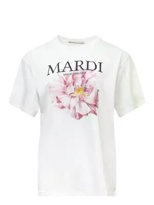 MARDI MERCREDI LES PETITES Floral Print T-shirt - White