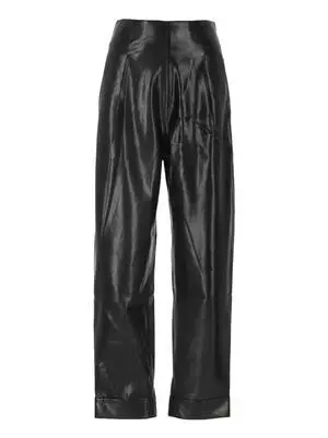 Andamane Pleated Trousers - Black
