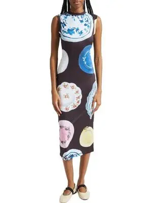 Stine Goya Printed Body-con Dress - The Platera
