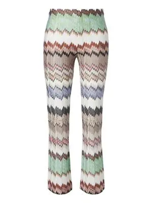 Missoni Zigzag Lamé Cropped Pants - Multicoloured