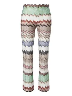 Missoni Zigzag Lamé Cropped Pants - Multicoloured