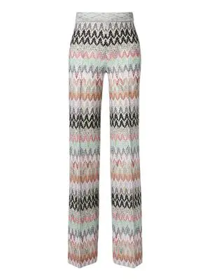 Missoni Zigzag Lamé Straight Pants - Multicoloured