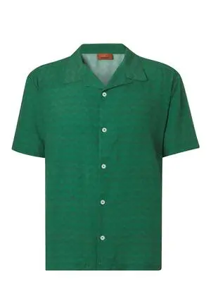 Missoni Zigzag Bowling Shirt - Green