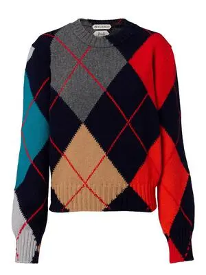 JW Anderson X Pringle Of Scotland® Wool Sweater - Blue