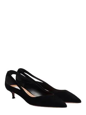 AQUAZZURA Sheeva 30 Suede Pumps - Black