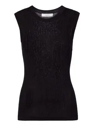 JOSEPH Calife Silk And Cotton Tank Top - Black
