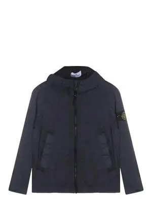 Stone Island Short Parka Jacket - Blue