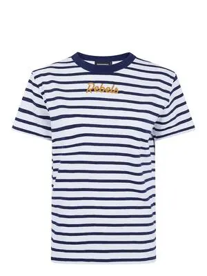 Dsquared2 Striped Just Right Fit T-shirt - White
