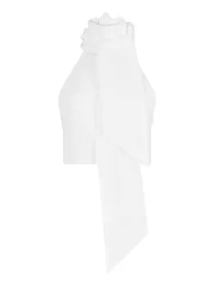 Dsquared2 Tie Neck Top - White