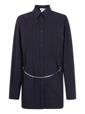 Max Mara Spxnespola Poplin Cotton Classic Shirt - Black