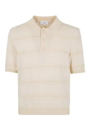 LARDINI Embroidered Polo Shirt - White