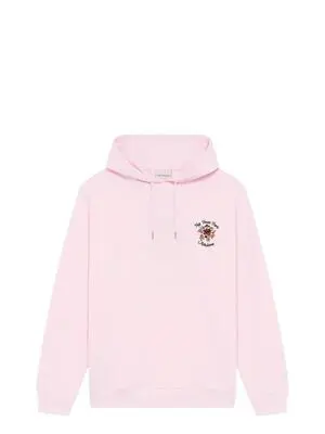 Drole De Monsieur Slogan Rose Hoodie - Pink
