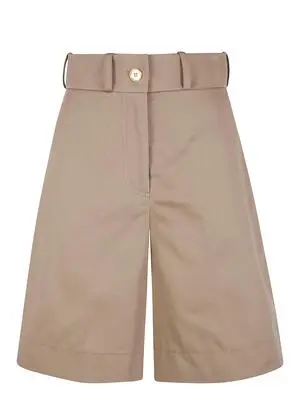 Patou Bermuda Trousers - Beige
