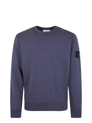 Stone Island Round Neck Sweatshirt - Blue