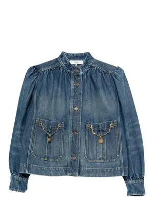 CHLOÉ Squared Fit Front Pockets Denim Jacket