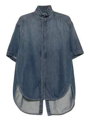 DARKPARK Roberta Tencel Denim Collar Shirt - Blue