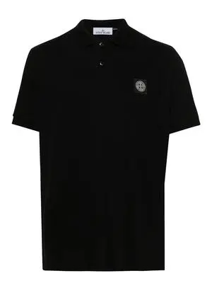 Stone Island Short Sleeves Polo Shirt - Black
