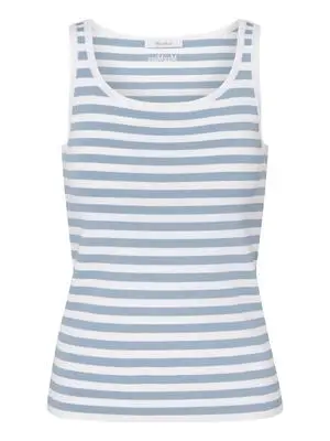 Max Mara Cippo Striped Tank Top - Blue