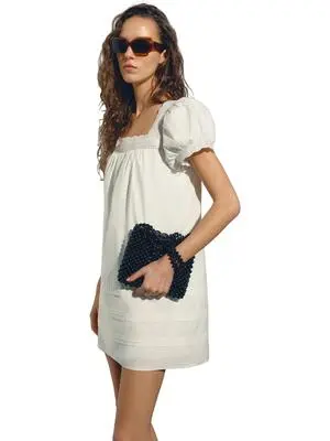 REFORMATION Joliette Mini Dress Ivory