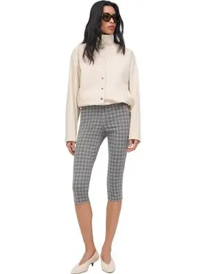 REFORMATION Jill Cropped Knit Pants - Grey