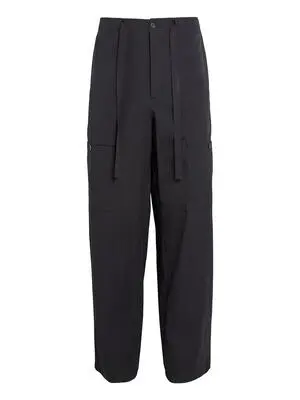 JIL SANDER Cotton Cargo Trousers - Black