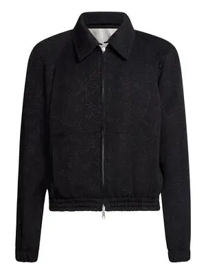 Dries Van Noten Floral Jacquard Reversible Jacket - Black