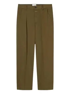 Closed Cotton Trousers - Green