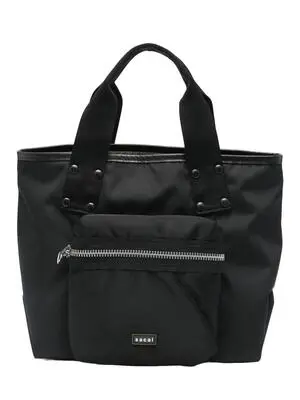 Sacai Pocket Medium Nylon Tote - Black
