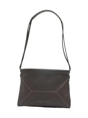 Brunello Cucinelli Leather Shoulder Bag - Brown