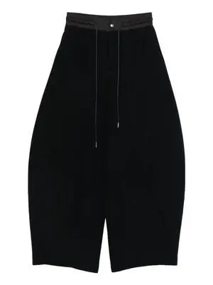 Sacai Cotton And Nylon Sweatpants - Black