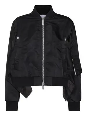 Sacai Nylon Bomber Jacket - Black