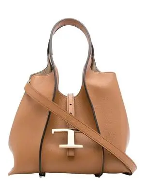 TOD'S Mini Leather Tote Bag - Brown