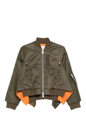 Sacai Nylon Bomber Jacket - Green