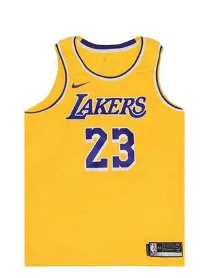 Nike Nba La Lakers Lebron James Icon Edition Swingman Jersey - Yellow