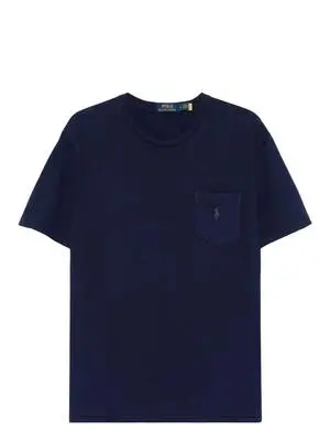 Polo Ralph Lauren Short-sleeve Cotton Linen T-shirt - Blue