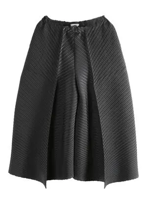 Issey Miyake Plaster Pleats Solid Pants - Black