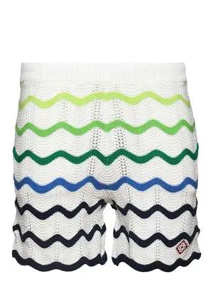 Casablanca Wave Knit Shorts - Multicolor
