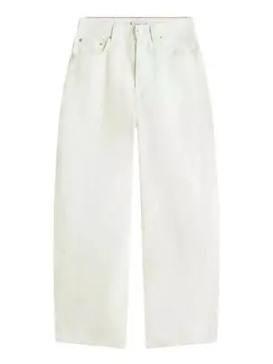 Tommy Hilfiger Five-pocket Wide-leg Jeans - White