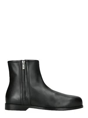 Loewe Bobine Leather Ankle Boots - Black